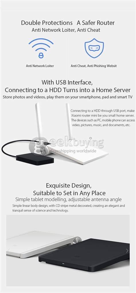 Xiaomi Mi WiFi Mini Router High Security Mbps Dual Bands