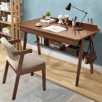 【费林斯曼实木书桌】费林斯曼实木书桌椅学生学习桌课桌电脑桌升降办公写字桌书柜书架组合桌 【升级款】80cm胡桃色实木单桌 现代简约【行情 报价 价格 评测】 京东