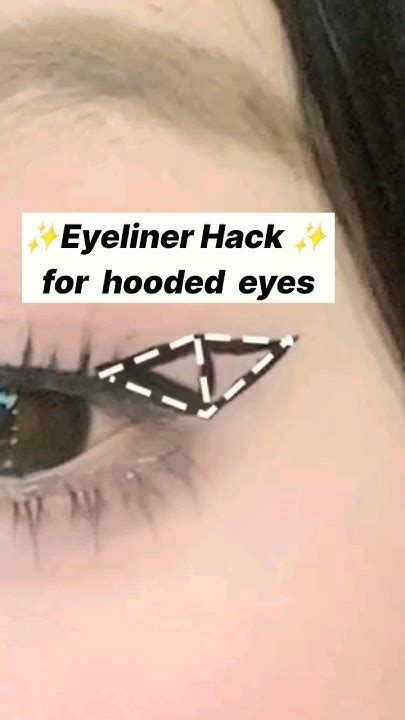 Hooded Eyes Eyeliner Hack ️eyelinerhackmakeupshortsytshorts Youtube