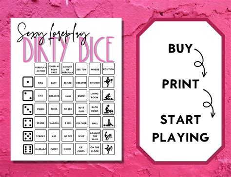 Sex Dice Foreplay Game Dirty Dice Couples Dice Game Sex Games Sexy Games Naughty Gift For