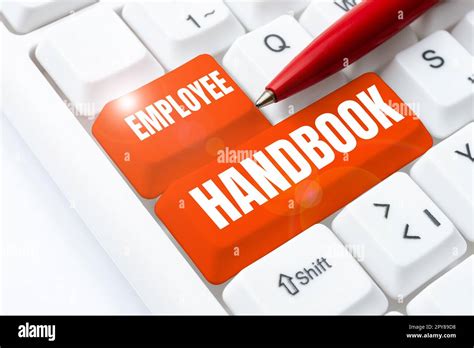 Handwriting Text Employee Handbook Word Written On Document That Contains An Operating