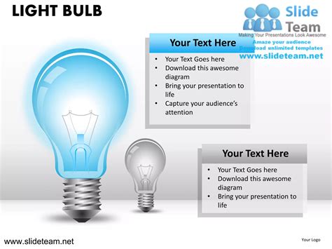 Light Bulb Powerpoint Presentation Slides PPT