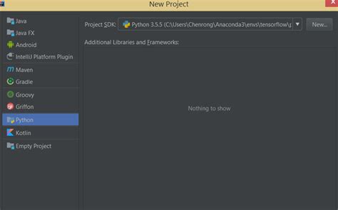 Cannot Import Tensorflow In Intellij Python File On Windows System