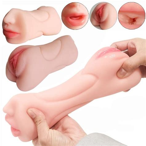 Male Masturbation Device 3d Simulation Pocket Double Ended Pussy