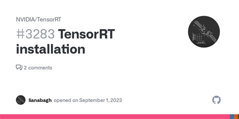 TensorRT Installation Issue NVIDIA TensorRT GitHub