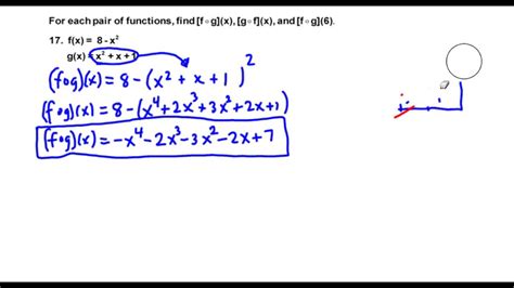 Precalculus Chapter 1 6 Exercises 15 28 Find Compositions Of Functions