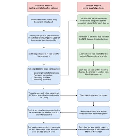 Flowchart Depicting Both The Sentiment And Emotion Analysis Nrc