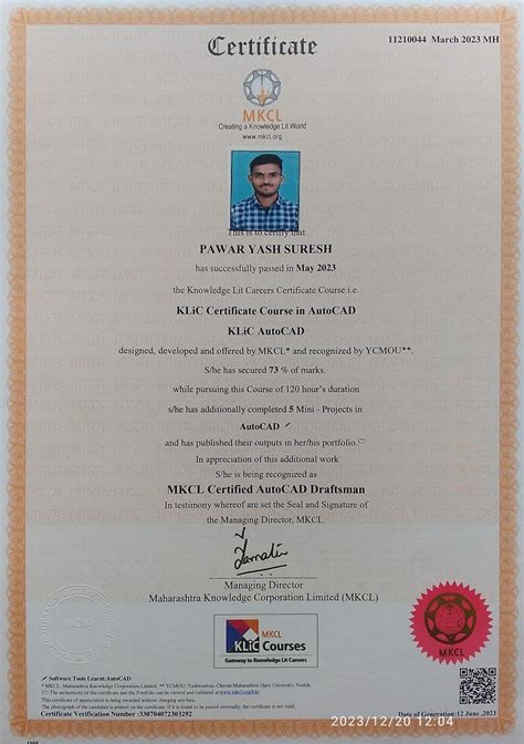 Yash Pawar On Linkedin Autocad Mkcl Cadcertification Designskills