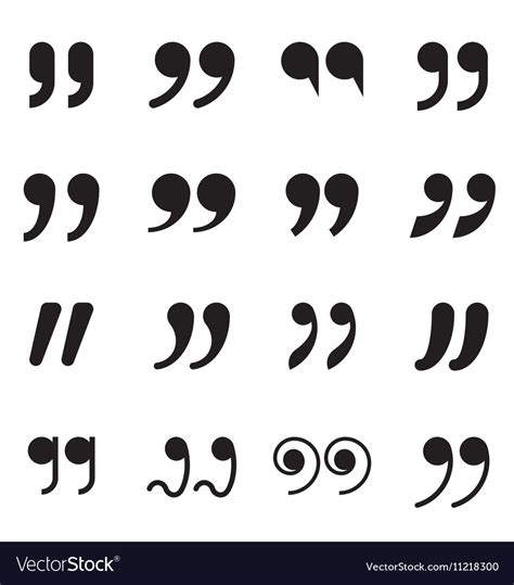 Quotation Marks Royalty Free Vector Image Vectorstock