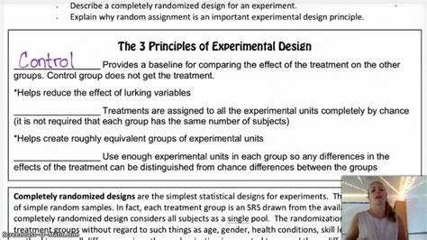 Ap Statistics 4 2 2 How To Experiment Well The 3 Principles Of