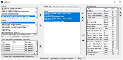 Advanced Multi Row Queue Sequence Staggering Updates And Reboots In A Group Of Computers