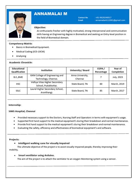 Annamalai M 0425 Pdf Biomedical Engineering Medical Device