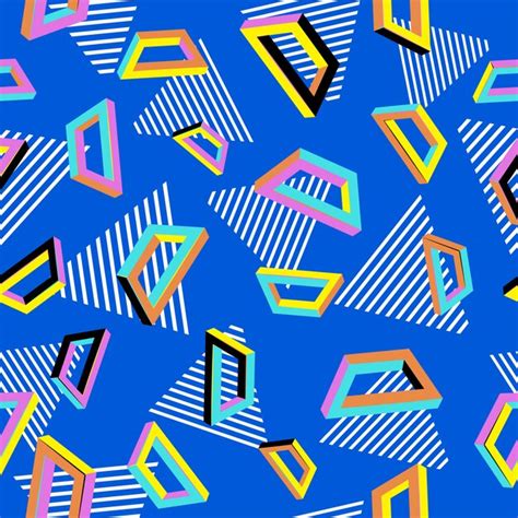 Premium Vector Geometric Seamless Abstract Background