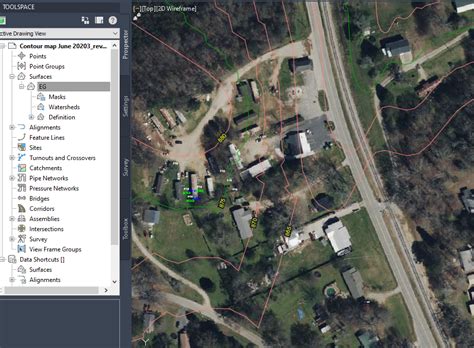 solved help creating contour and boundary from dwg file from gis