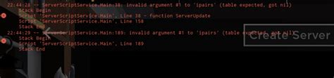 Invalid Argument 1 To Ipairs Table Expected Got Nil Scripting
