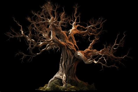 Premium AI Image Tree Isolated On White