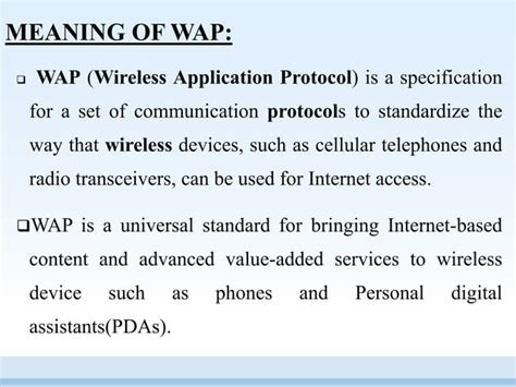 Wireless Application Protocol Pptx Internet Computing