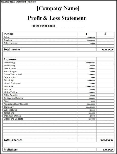 Cost Statement Format Paxtonexshepherd