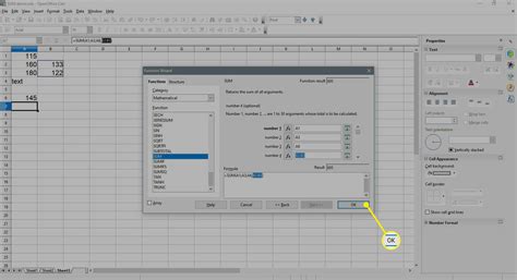 How To Add Up Columns Or Rows Of Numbers In Open Office Calc