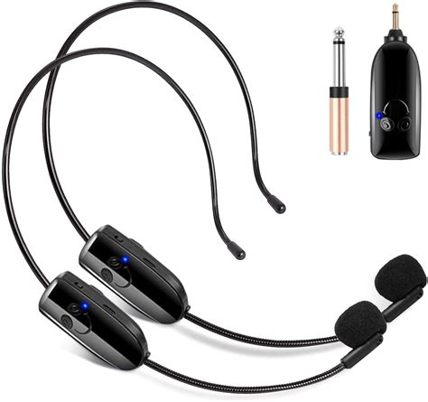 Wireless Microphone System For 2people Huacam 24g Dual