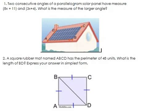 Answered 1 Two Consecutive Angles Of A… Bartleby