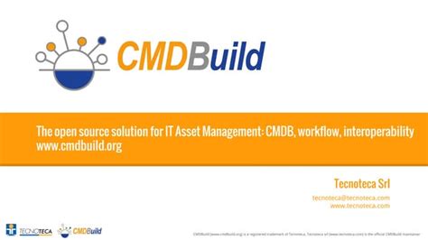 Cmdbuild The Open Source Software For The It Service And Asset