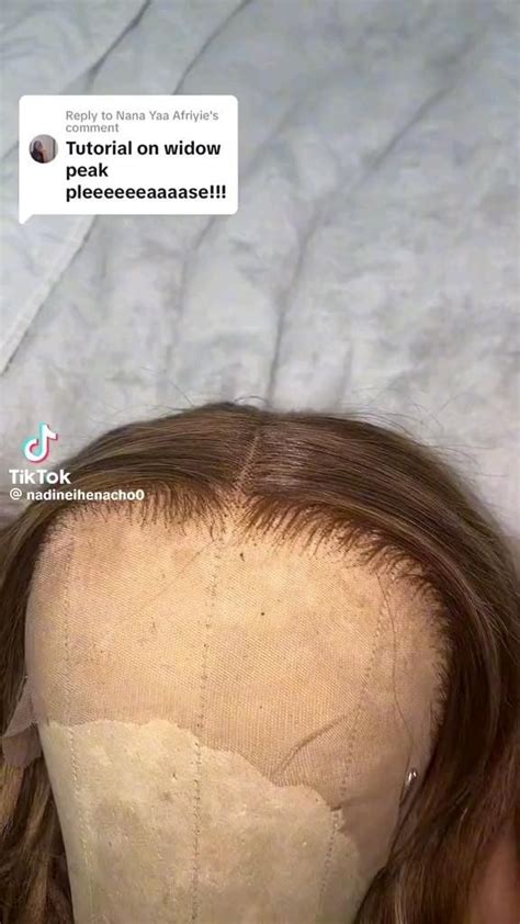 Widow S Peak Tutorial In 2024 Widow S Peak Diy Hair Wig Widows Peak