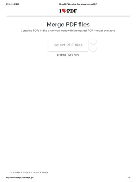 merge pdf files online free service to merge pdf pdf