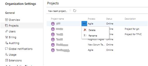 Could Not Delete Any Project In An On Premise Azure Devops Stack Overflow