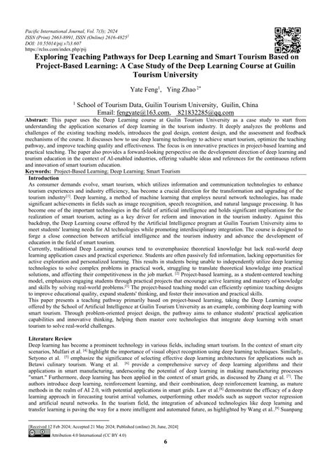 Pdf Exploring Teaching Pathways For Deep Learning And Smart Tourism