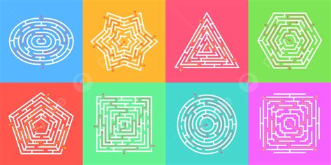 미로 게임 길 찾기 퍼즐 별 방법 에 Png 일러스트 및 벡터 에 대한 무료 다운로드 Pngtree