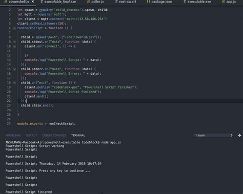 Nodejs Error On Running A Node Application Executable That Executes