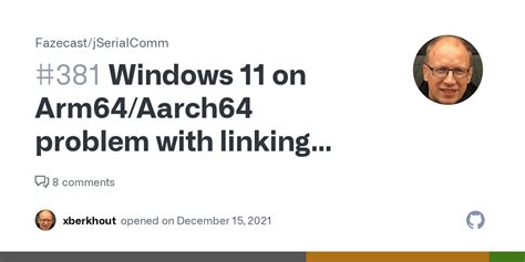 windows 11 on arm64 aarch64 problem with linking dll · issue 381 · fazecast jserialcomm · github