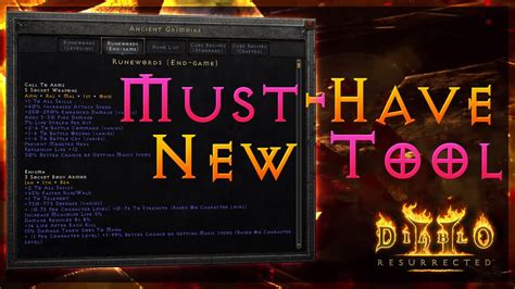 New D2r Mod Introduces A Comprehensive In Game Menu Youtube