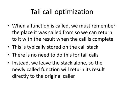 Ppt Tail Recursion Powerpoint Presentation Free Download Id5336026