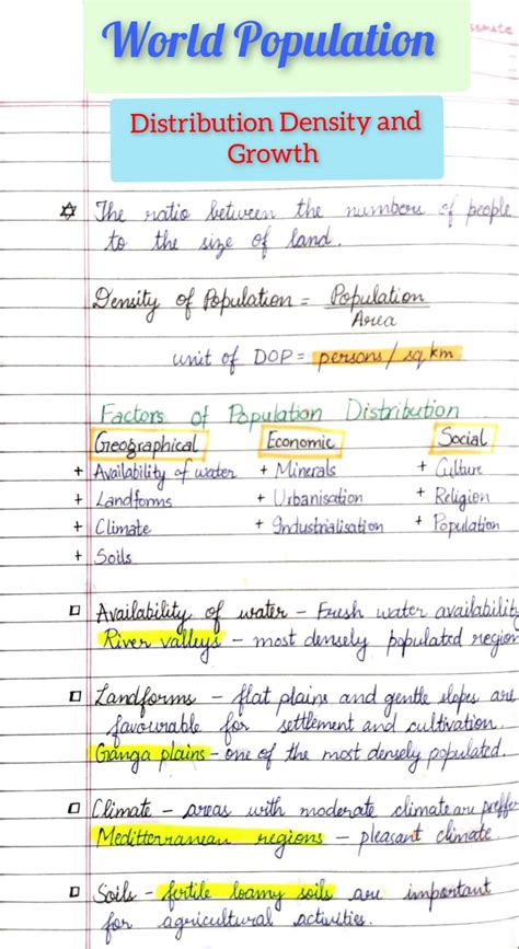 Class 12 GEOGRAPHY Fundamentals Of Human Geography Complete Shop Handwritten Notes SHN