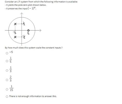 Solved Consider An LTI System From Which The Following Chegg Com