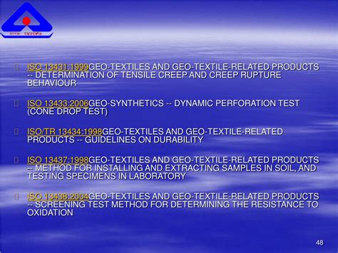 Ppt Standardization Of Geosynthetics Powerpoint Presentation Free