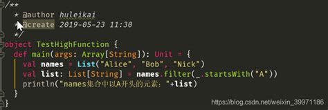 scala语言学习笔记——集合的高阶函数 scala中使用哪个高阶函数可以将筛选集合中满足某个特定条件的元素 csdn博客