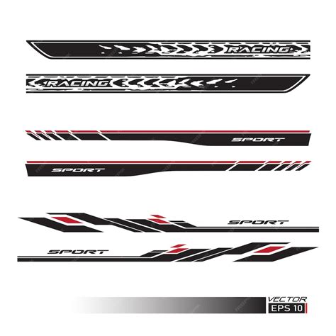 Premium Vector Side Car Body Vector Stripes Decal Vehicle Vector