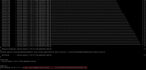 installing falcon sensor for linux