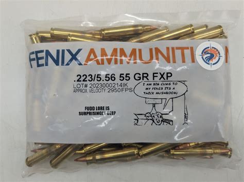 223556mm Nato 55 Grain Vmax Defensive Ammo Fenix Ammunition