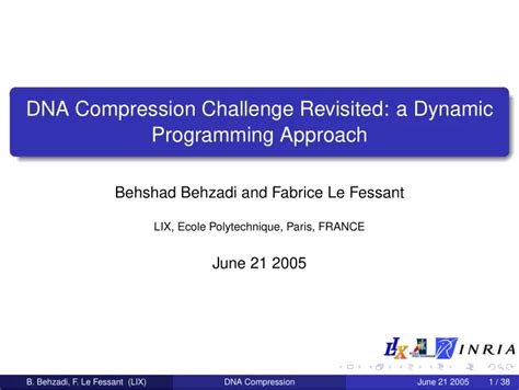 PPT DNA Compression Challenge Revisited A Dynamic Programming Approach PowerPoint