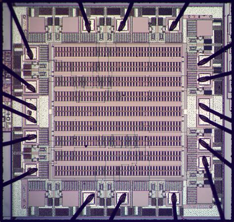 inside an unusual 7400 series chip implemented with a gate array