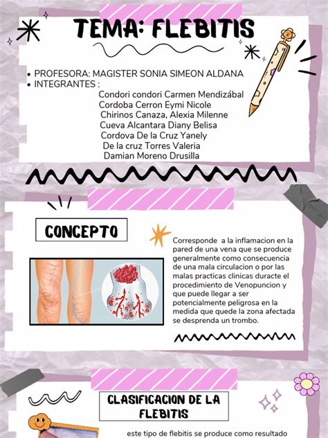 Flebitis Grupo 03 Pdf Terapia Intravenosa Causas De La Muerte