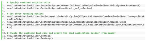 Automating Load Case Combination And Enveloping In Simcenter 3d Using Nxopen Python M4