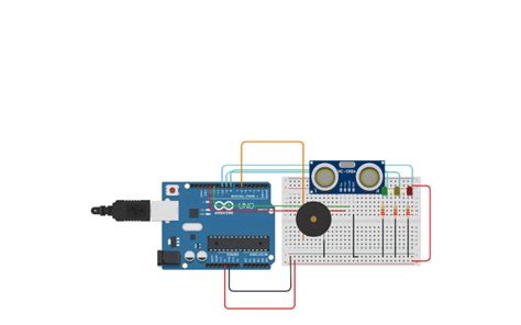 Circuit Design Sensor De Proximidade Tinkercad