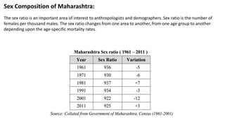 DEMOGRAPHIC AND ECONOMIC STUDY OF MAHARASHTRA PPTX