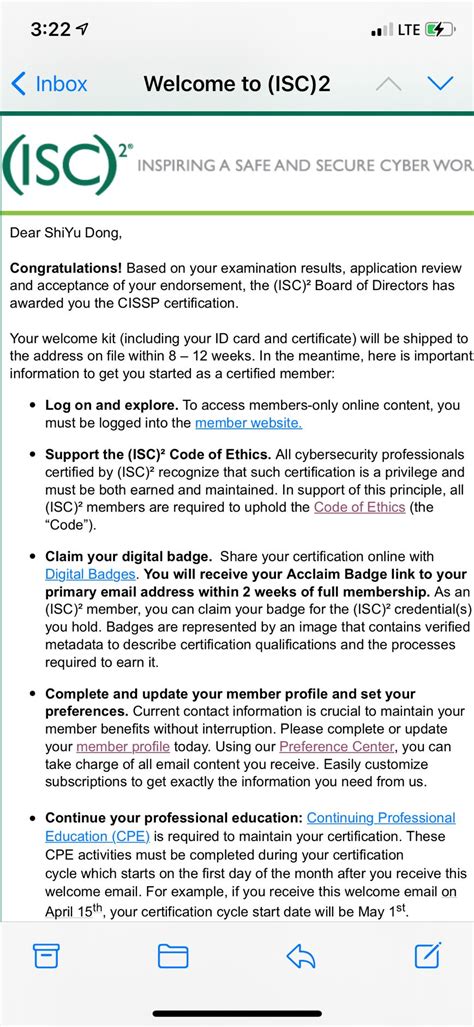 Dion Dong On Linkedin Endorsement Completed And Officially A Cissp