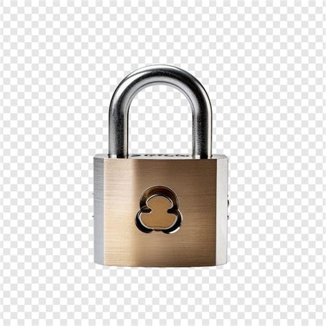 투명한 배경에 고립된 잠금 무료 Psd 파일